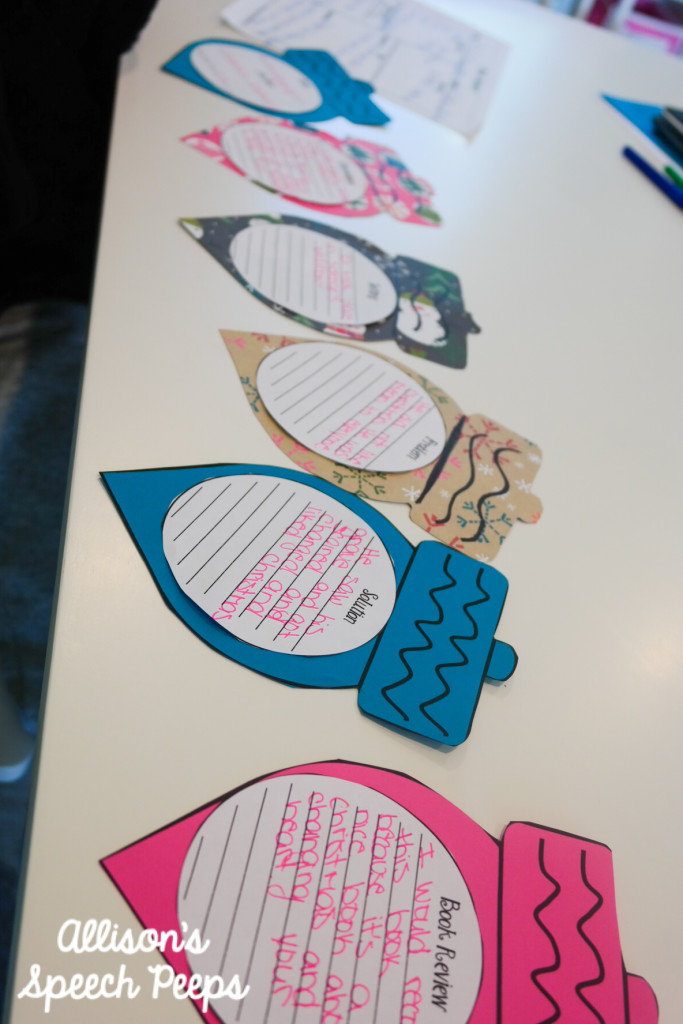 Christmas Craftivity Story Elements - Speech Peeps